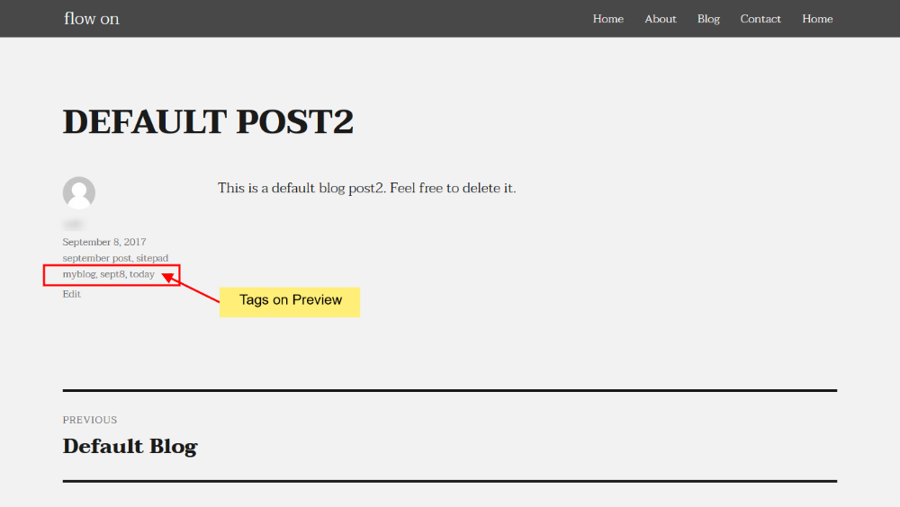 Add Tags to Blog Post – SitePad
